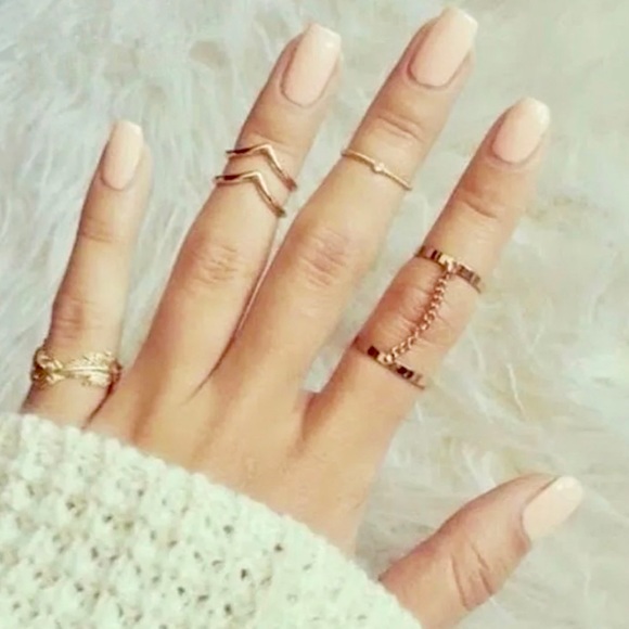 Jewelry | 6 Piece Stackable Knuckle Rings | Poshmark